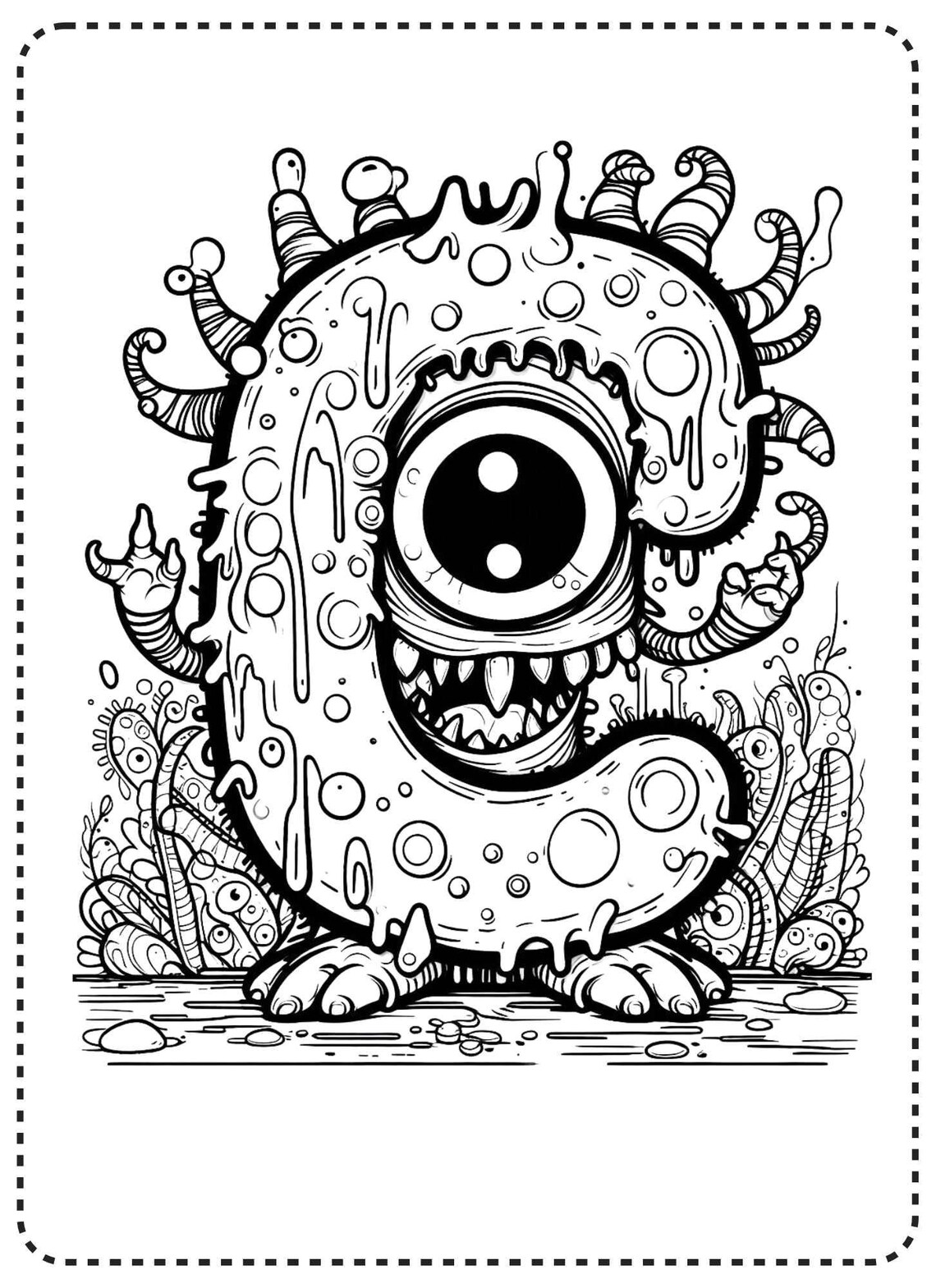 Monster Alphabet Coloring Pages, Funny Coloring, Big Kids Coloring, A-Z ...