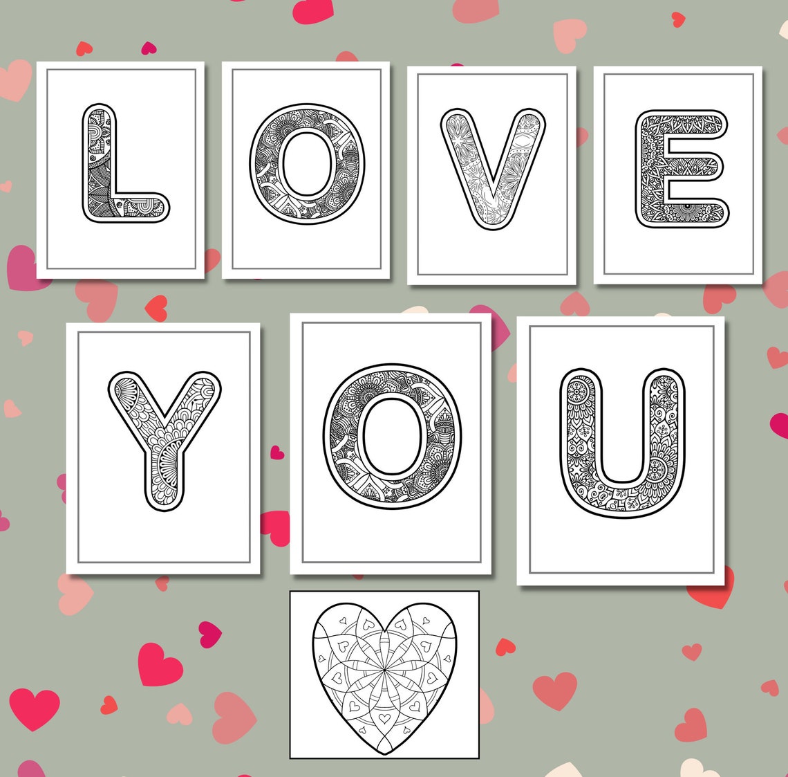 Mandala Alphabet & Numbers Colouring Pages for Adults and Kids letters ...