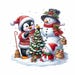 25 Cute Winter Penguins Clipart, Christmas Penguin and Snowman Clipart ...