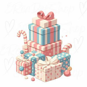 20 Gift Boxes, Gift Boxes Clipart, Christmas Gifts, Birthdays Gifts ...