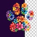 Floral Dog Paw Prints Clipart, Watercolor Pet Prints, (digital Download ...