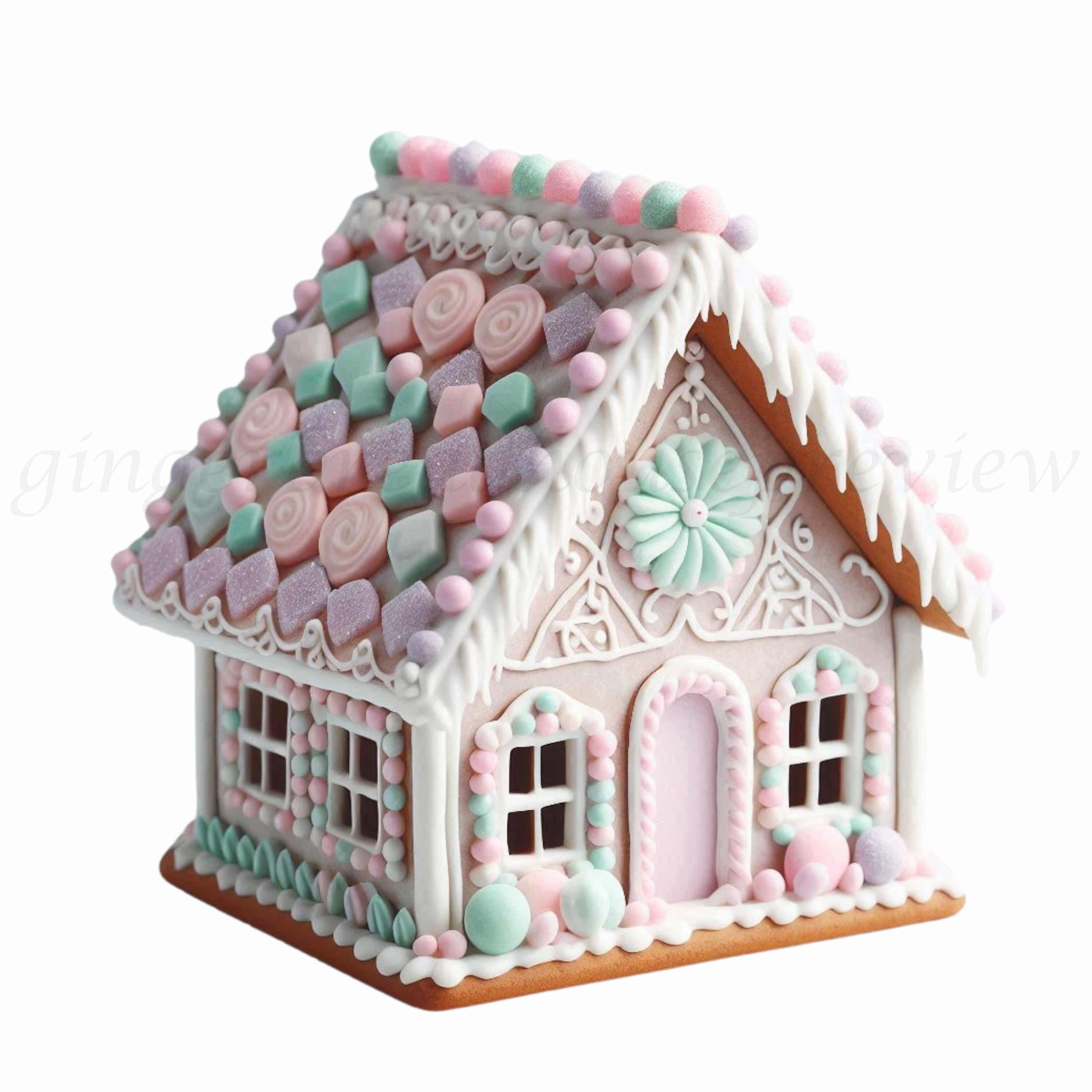 30 Gingerbread House Clipart, Winter Clipart, Christmas Gingerbread ...
