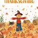 Fall Harvest Clipart: Scarecrow, Turkey, Pumpkin Field Illustration ...