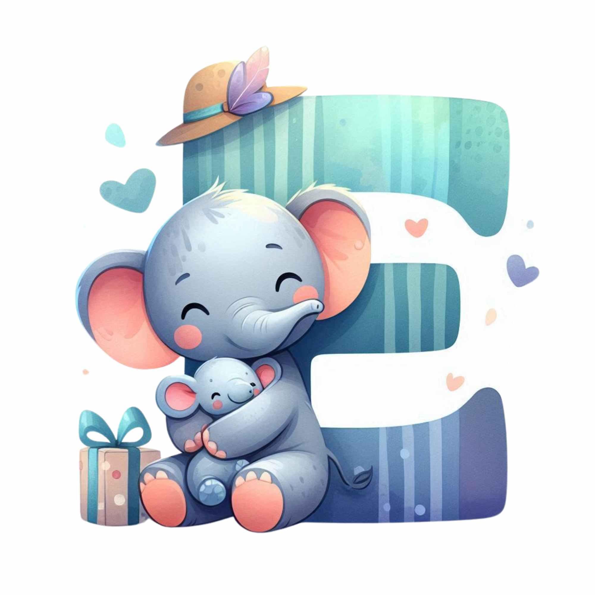 Cute Animals Alphabet, Letters With Animals, Uppercase Letter ...