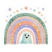 Halloween Boho Rainbow Clipart: Kids Nursery Decor Digital Download ...