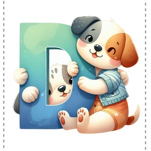 Animals A-Z, Alphabet With Cute Animals, A to Z, Alphabet for Kids Wall ...