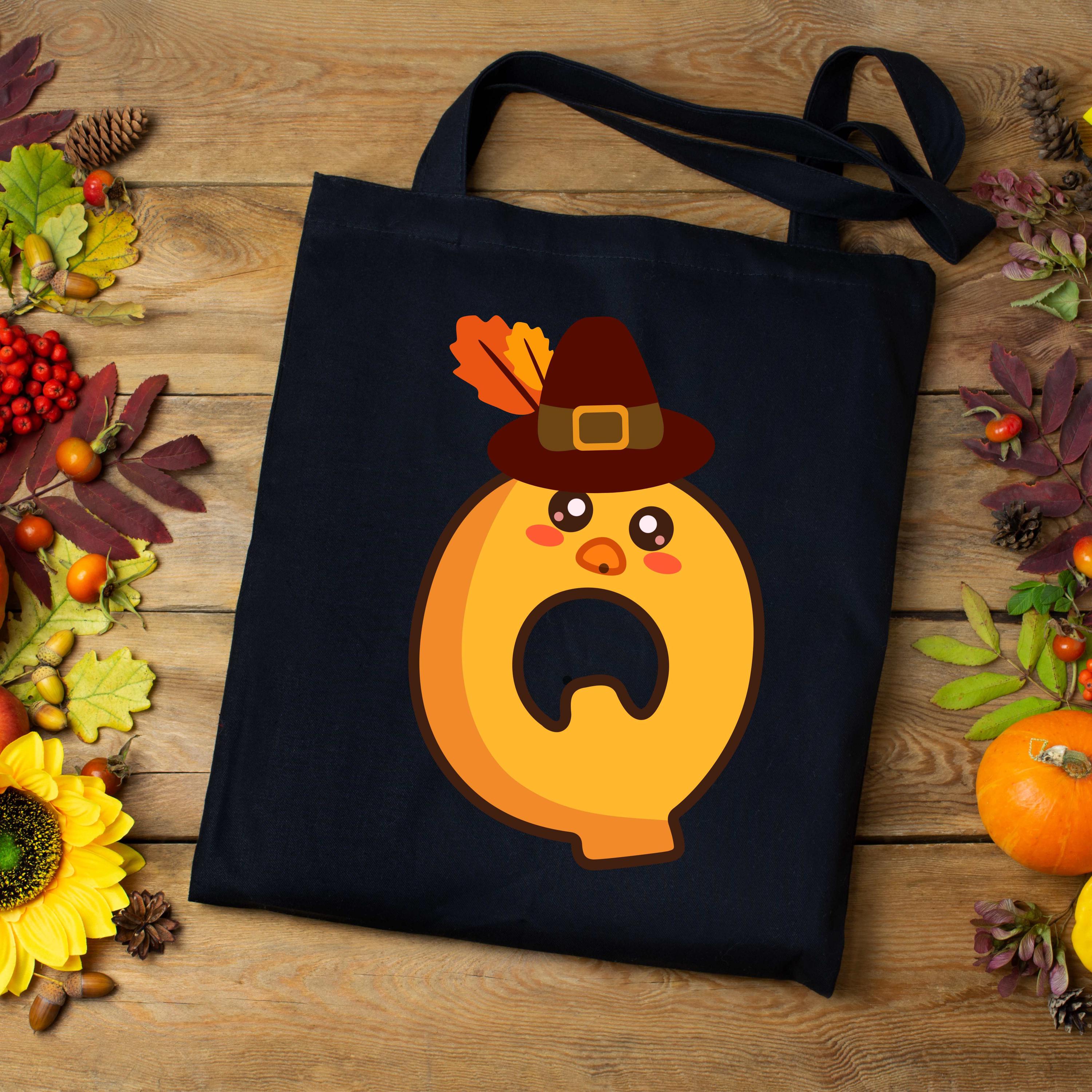 Thanksgiving Alphabet Clipart, Letters With Pilgrim Hat, Uppercase ...