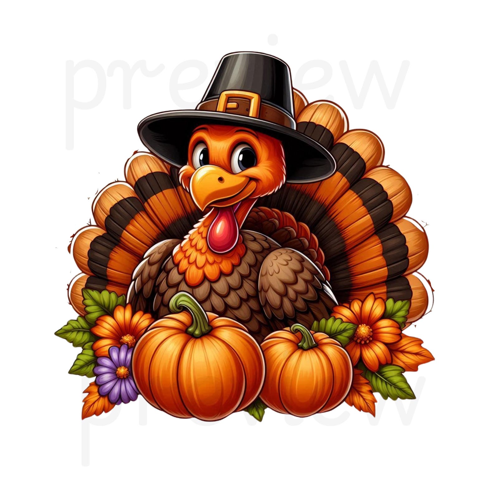 18 Thanksgiving Turkey PNG, Cartoon Turkey Clipart, Thanksgiving ...