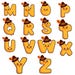 Thanksgiving Alphabet Clipart, Letters With Pilgrim Hat, Uppercase ...