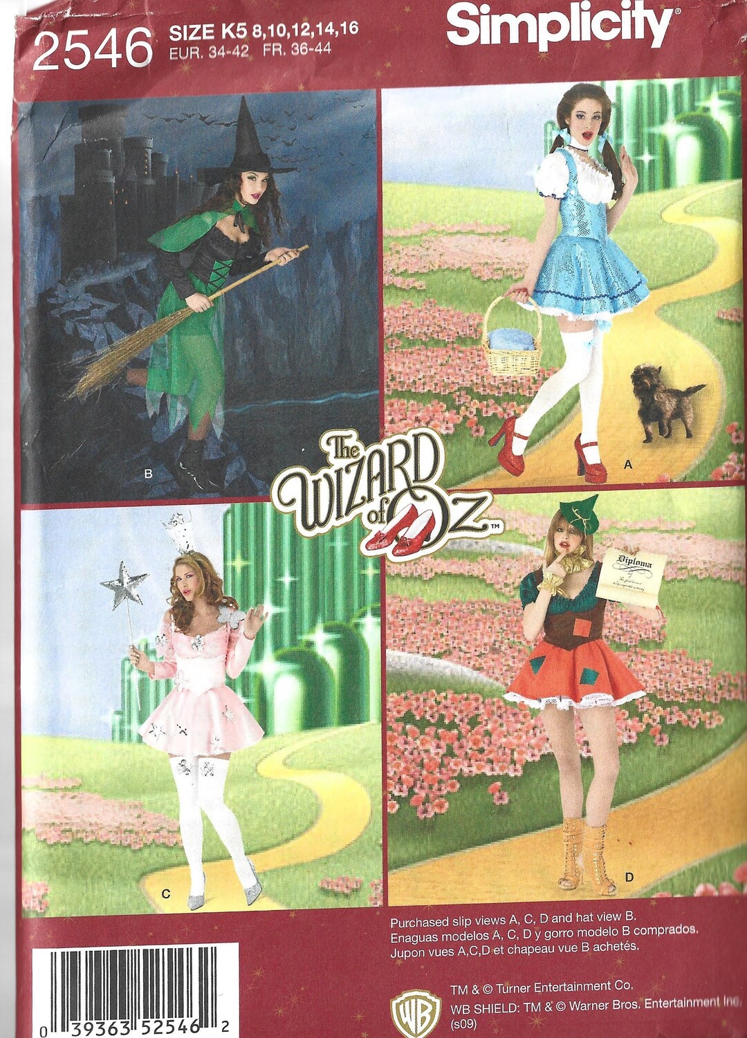 Simplicity 2546 Sewing Pattern Costume Women's Size 8-16 - Etsy