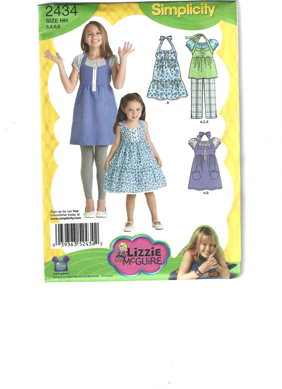 Simplicity 2434 Sewing Pattern Child/girls Dress Tunic - Etsy