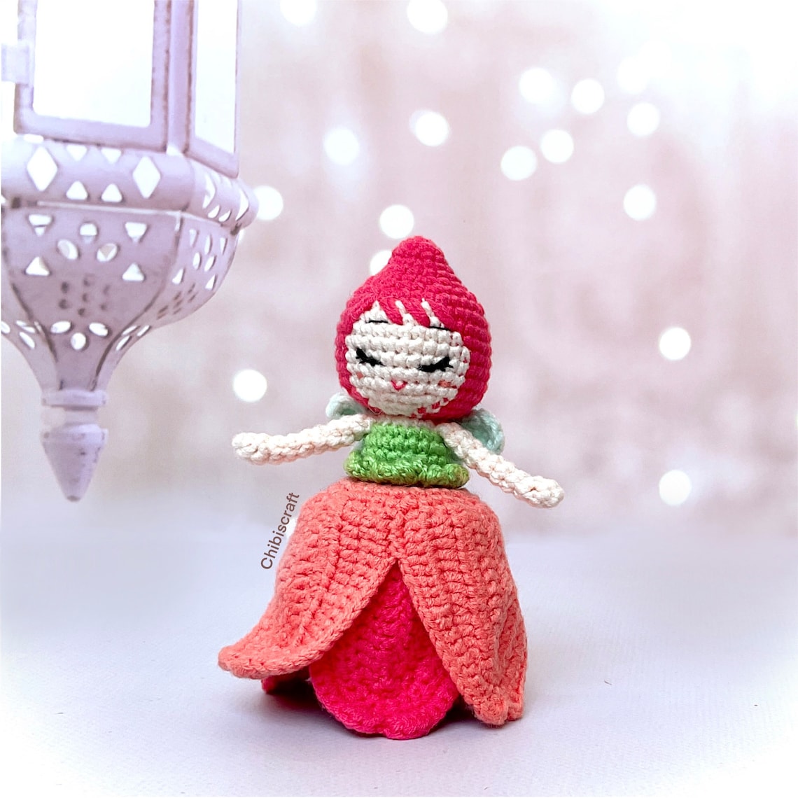 Reversible Tulip Fairy Amigurumi Pattern Flower Crochet - Etsy