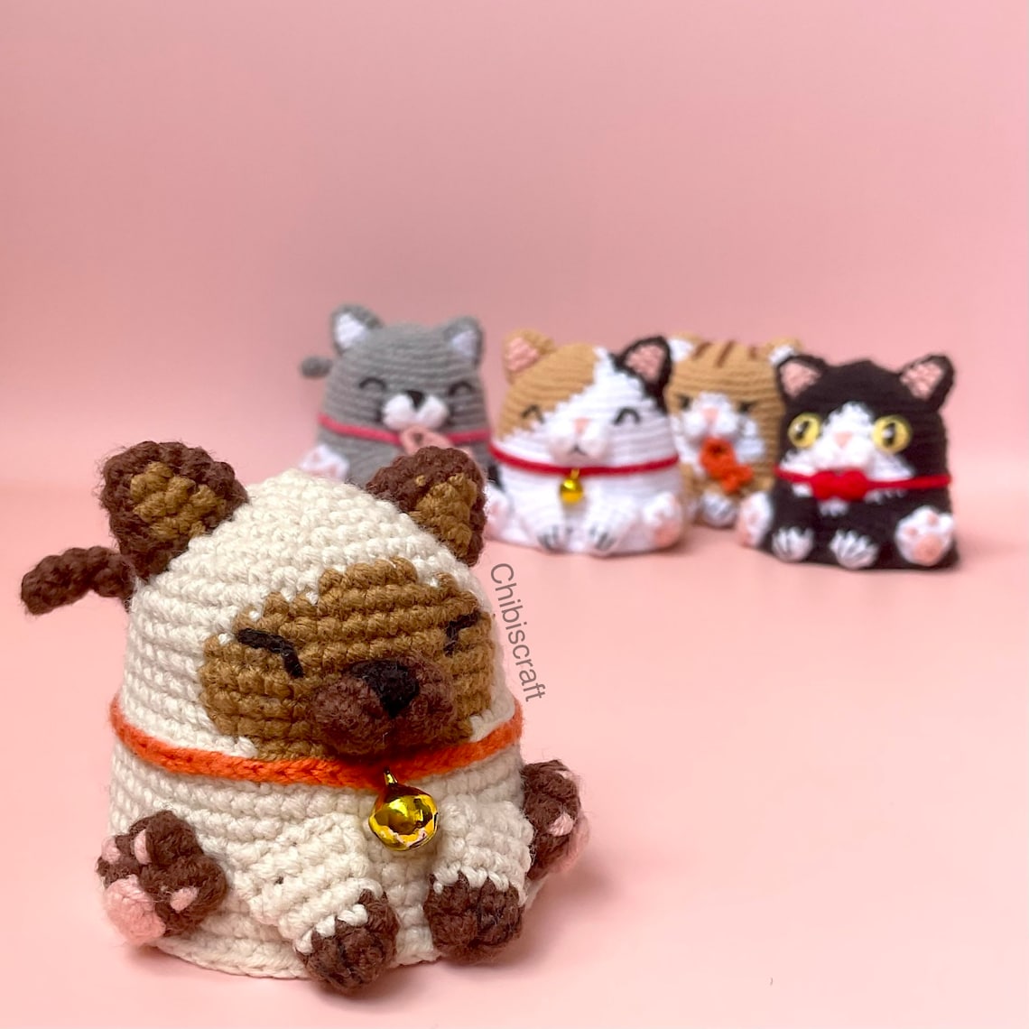 Siamese Cat Crochet Pattern – Reversible Amigurumi Pattern - ENG (PDF ...