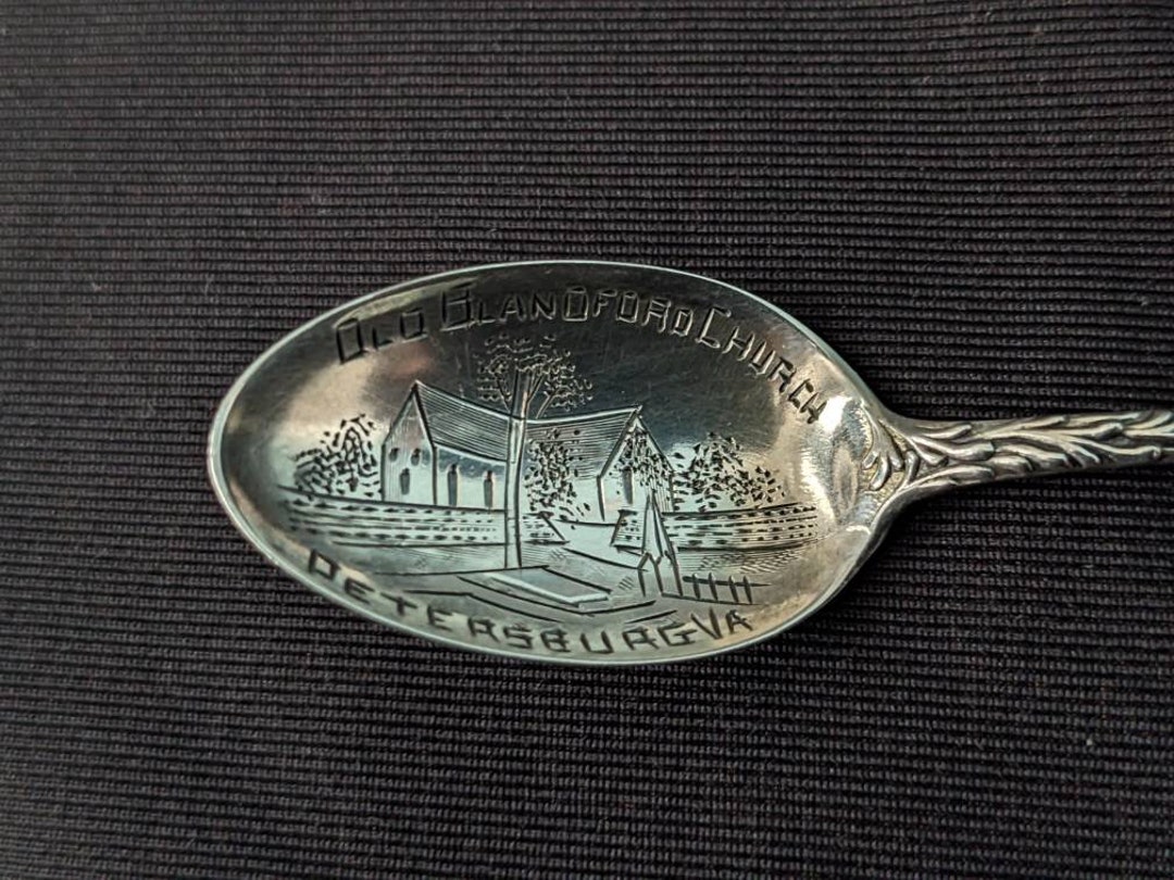 Antique Sterling Silver, Blandford Church, Spoon - Etsy