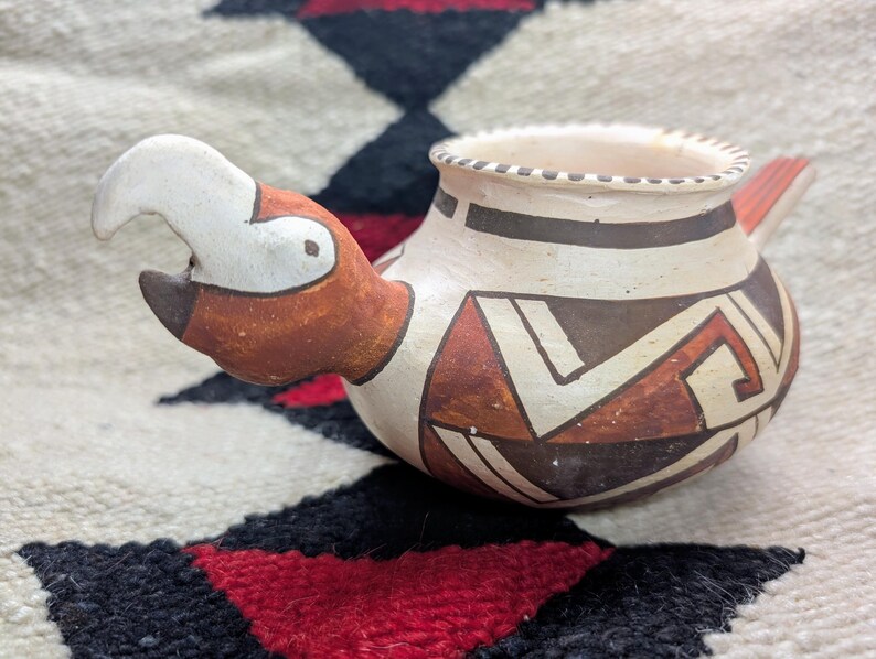 Authentic Hopi Parrot Effigy Ceramic Bowl Buly Boby Silas, 2019 - Etsy