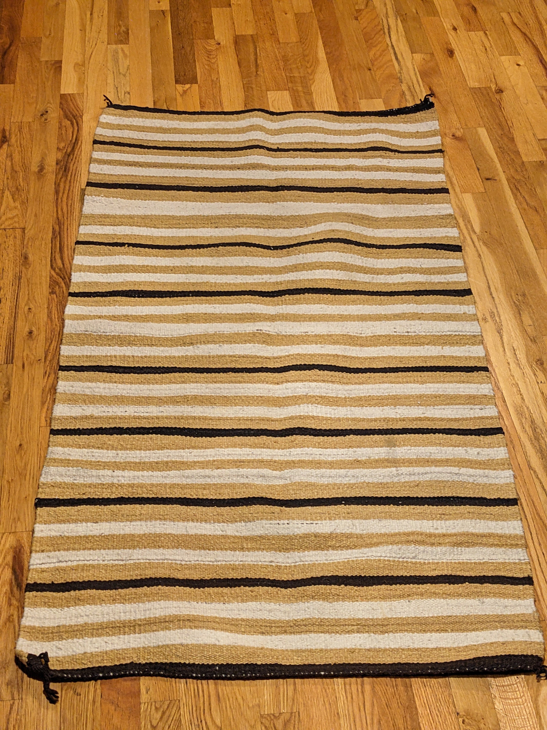 61 by 32.5 Antique, Authentic, Navajo Double Saddle Blanket/rug With ...