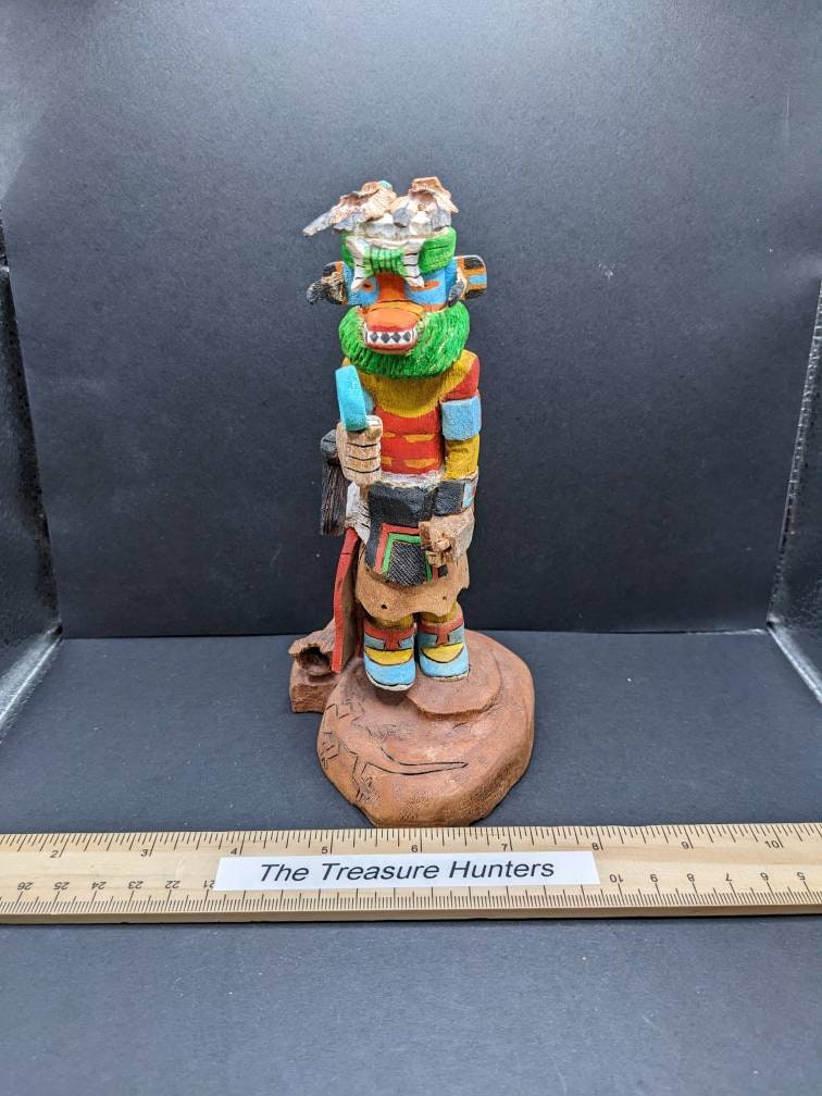 Colorful, Authentic, Cottonwood Kachina Doll, "monongya" Aka "lizard ...