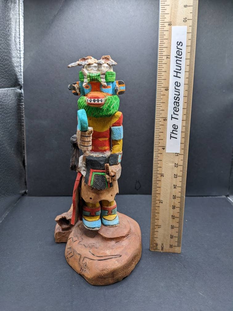 Colorful, Authentic, Cottonwood Kachina Doll, "monongya" Aka "lizard ...