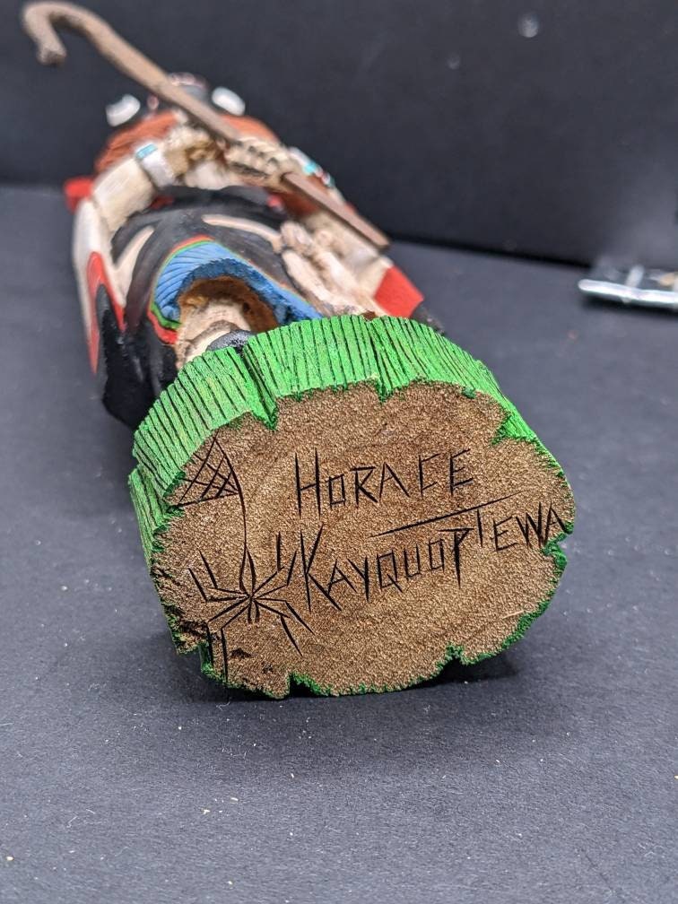 Authentic, Cottonwood Kachina Doll, awatovi Ogre by Horace Kayquop - Etsy