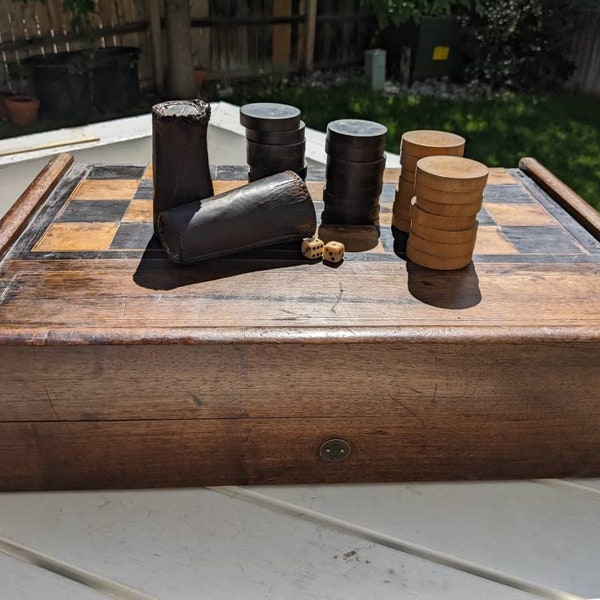 Antique Checkers - Etsy