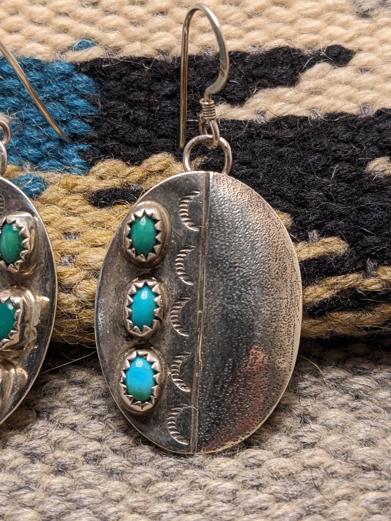 Beautiful Vintage Navajo Sterling Silver and Kingsmen Turquoise ...