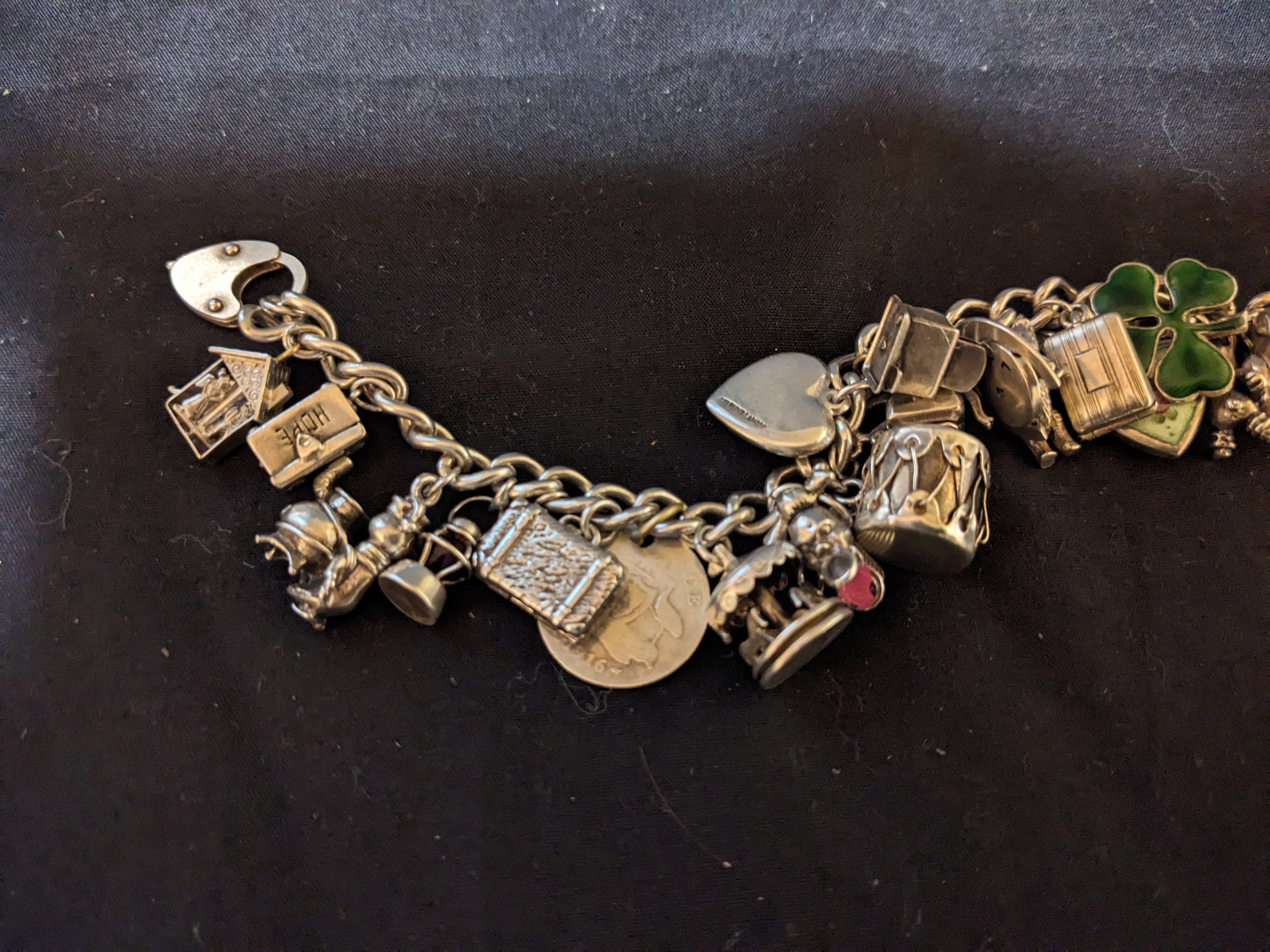 Incredible Vintage/antique With 26 Unique Charms 7'' - Etsy