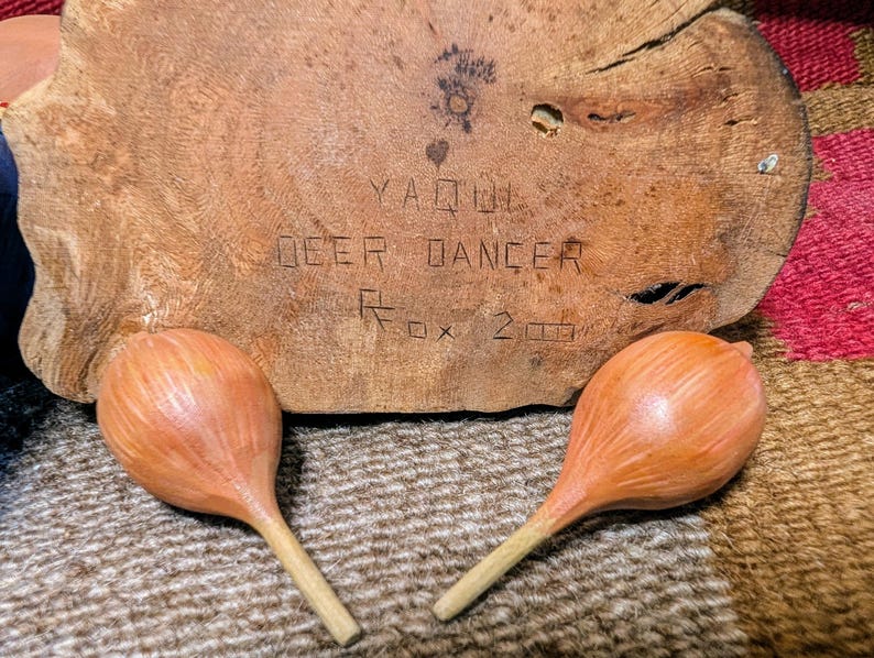 Equiste Hand-carved and Signed of Deer Dancer From the Yoeme (yaqui ...