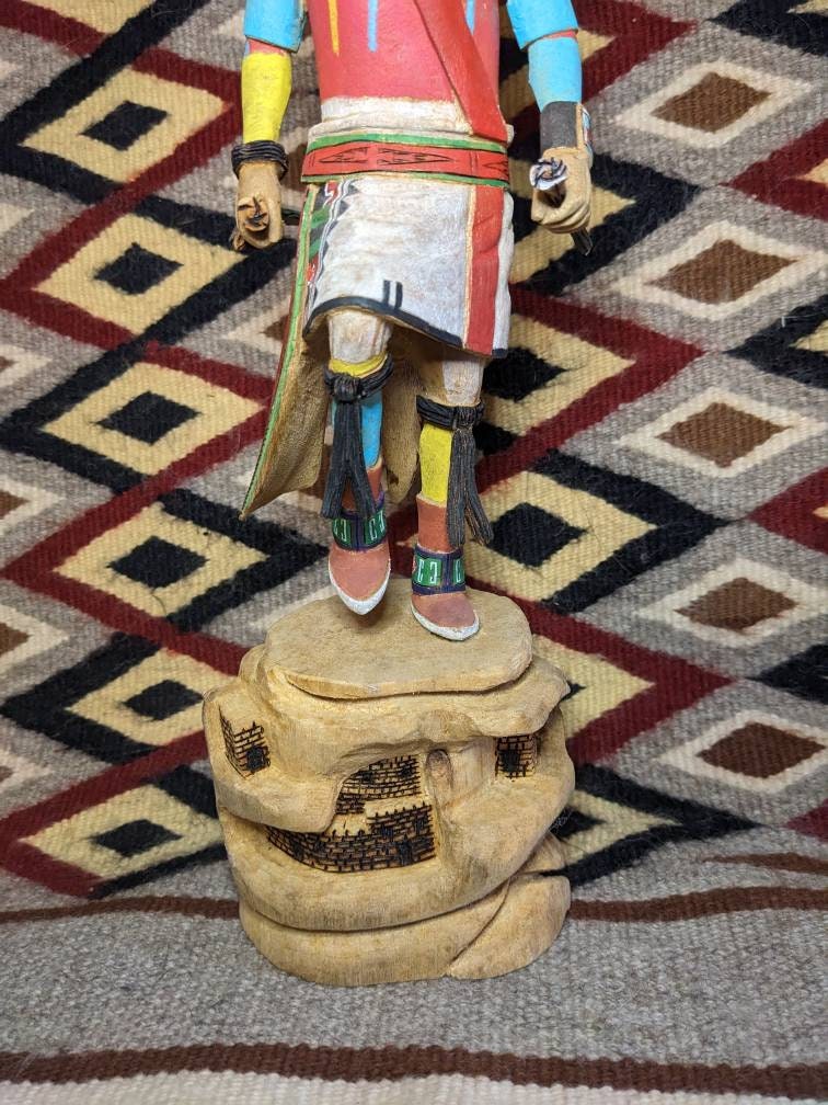 Ornate Authentic Wupamo Kachina Doll by Clayton Kaniatobe - Etsy