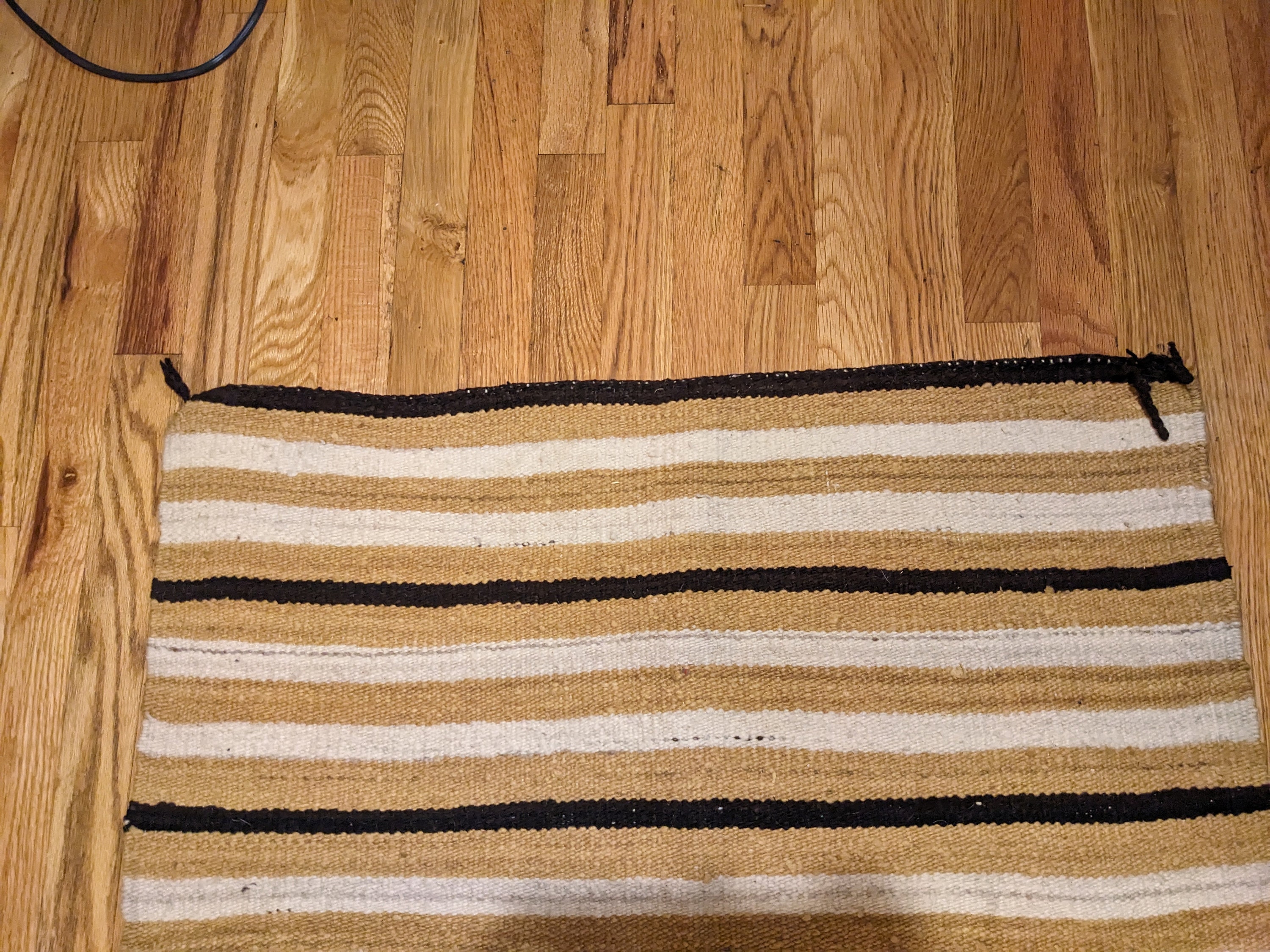 61 by 32.5 Antique, Authentic, Navajo Double Saddle Blanket/rug With ...