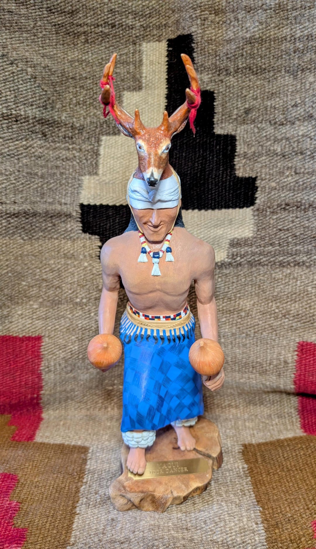 Equiste Hand-carved and Signed of Deer Dancer From the Yoeme (yaqui ...