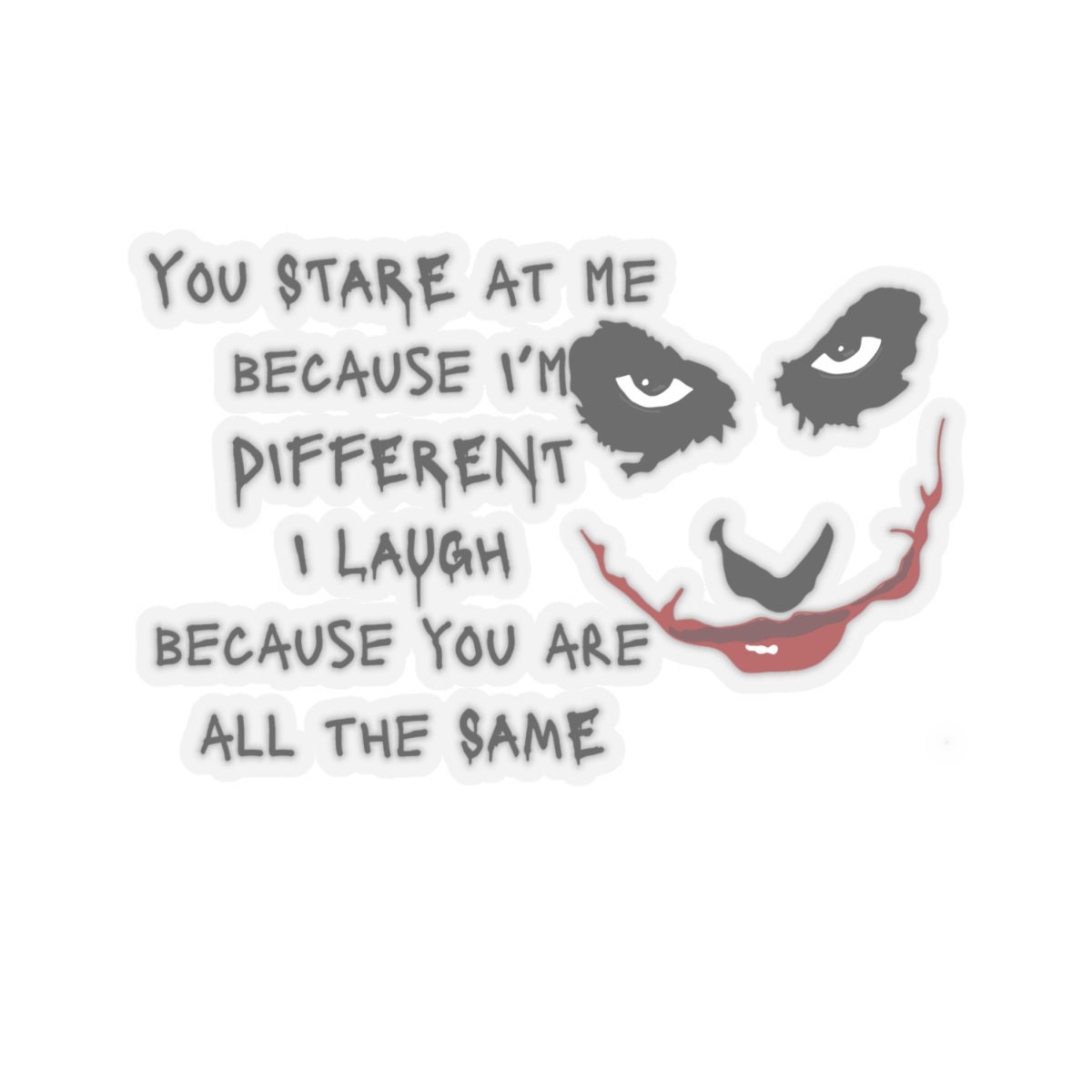 Joker Sticker - Etsy