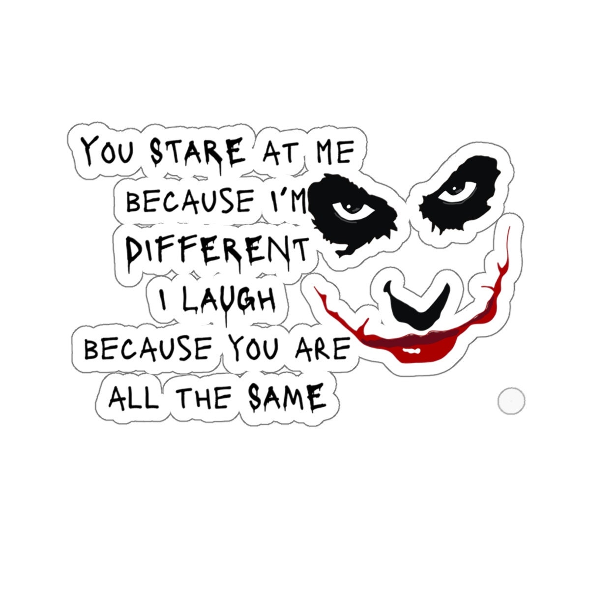 Joker Sticker - Etsy