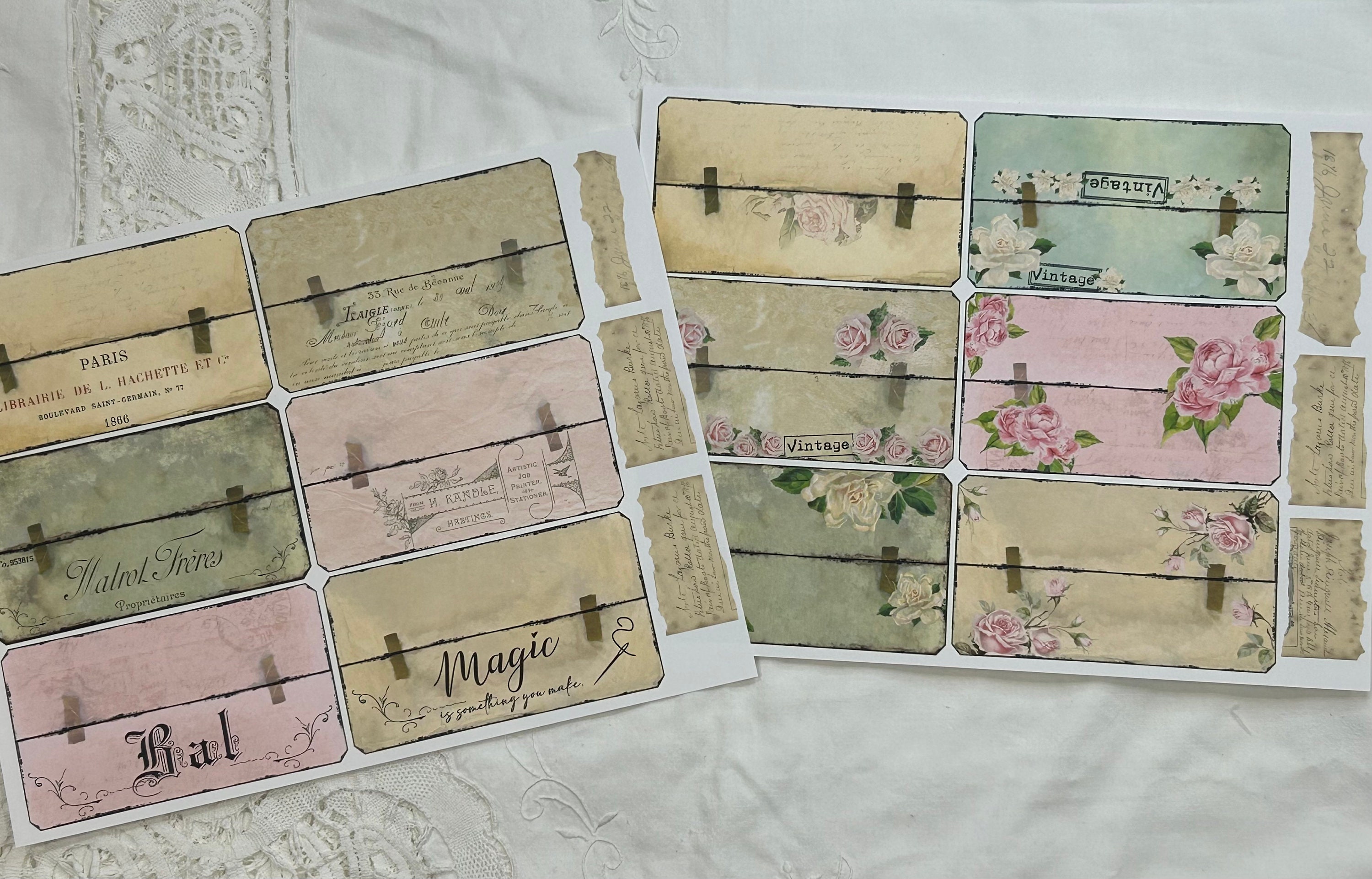 Printed for You Sample Swatches Paper Pack Junk Journal Paper and ...