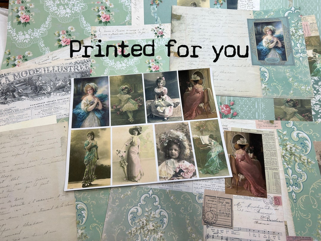 Printed for You - Back in Time - Paper Pack - Junk Journal Paper and ...