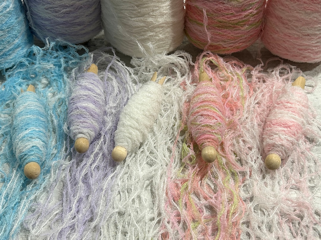 Fancy Tulle Yarns Bundle for Junk Journal Tassels, Create Bows, Shabby ...