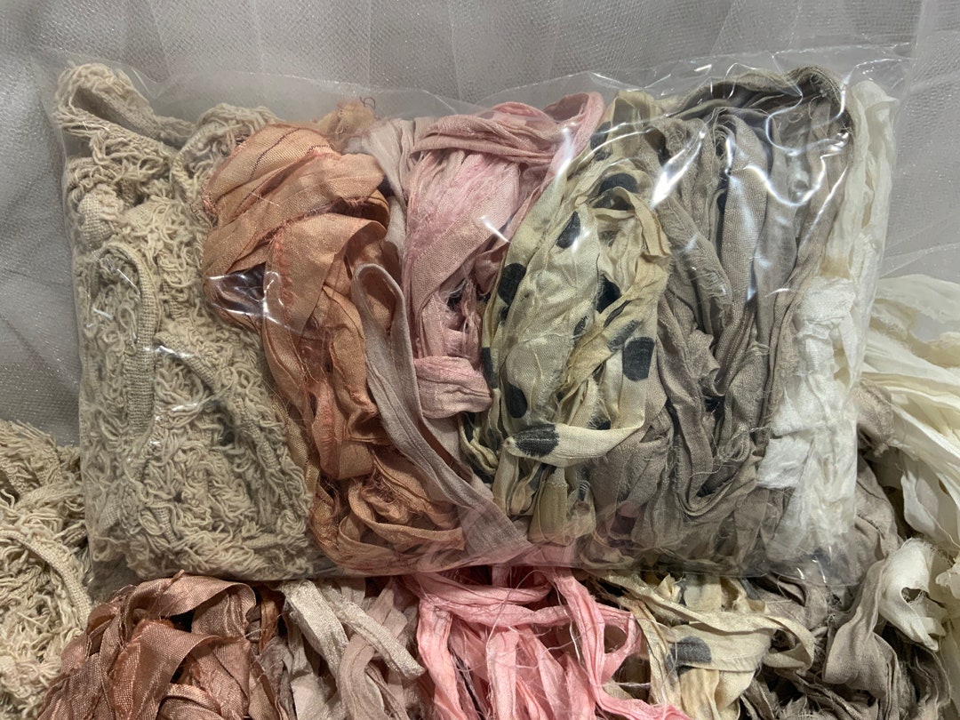 Neutral Sari Silk & Chiffon Silk Bundle - Limited Edition - Junk ...