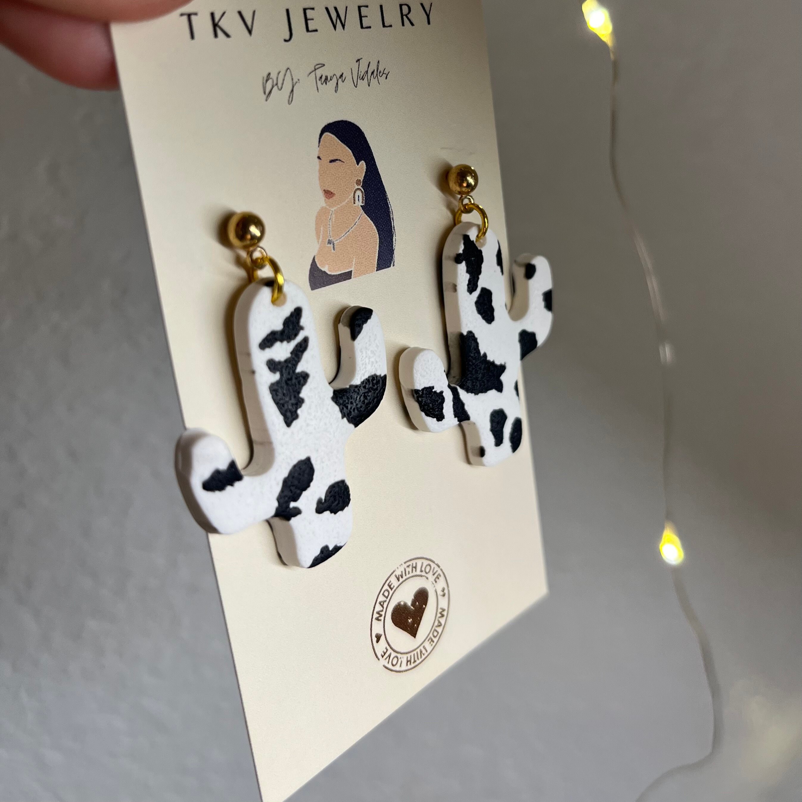 Cow Print Cactus - Etsy