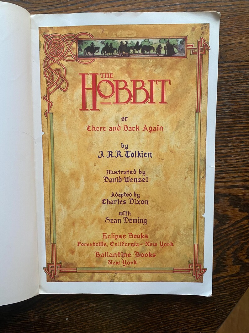 The Hobbit Graphic Novel - Etsy