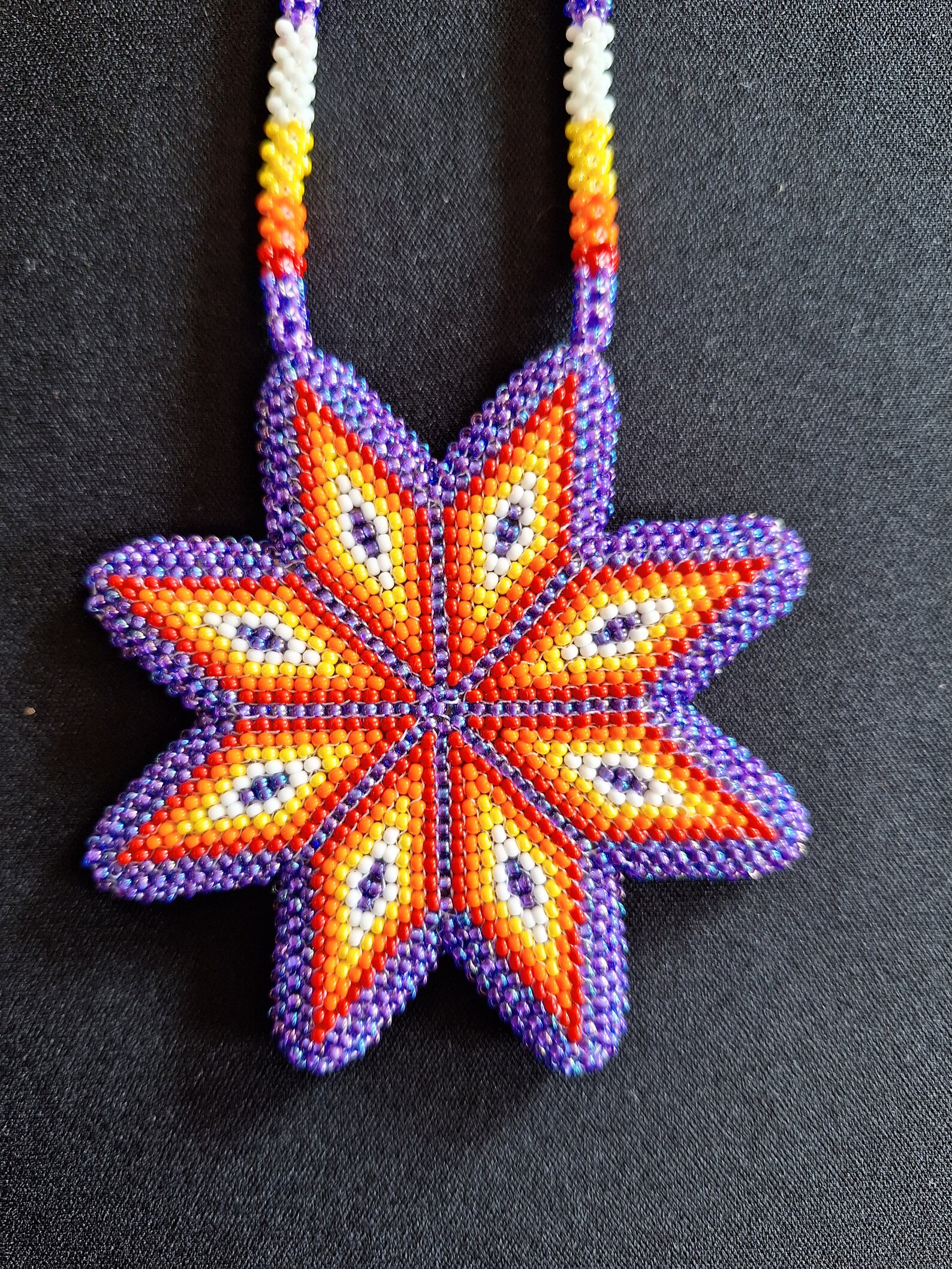 Beaded Star Quill Medallion and Earrings Set - Etsy