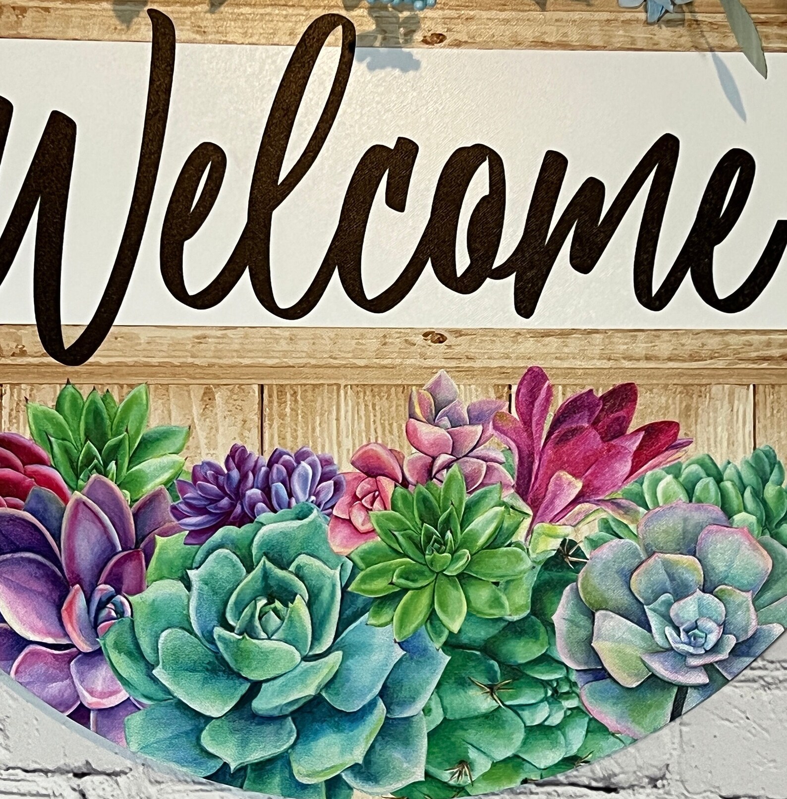 Succulents Front Door Decor Front Door Wreath Front Door - Etsy