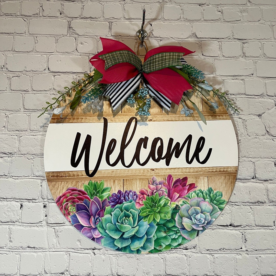 Succulents Front Door Decor Front Door Wreath Front Door - Etsy