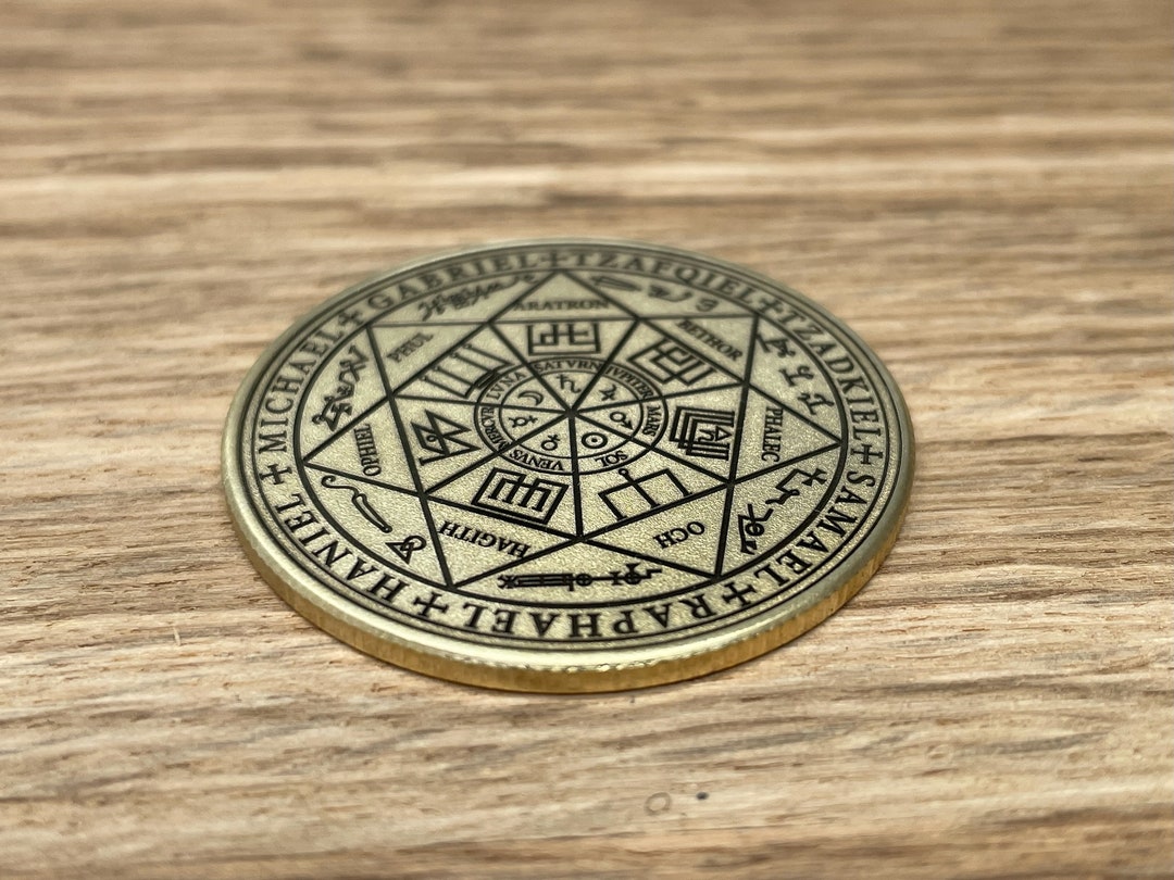 Coin ARCHANGEL, Brass, Personalized Engraving, Addiction Coin, Gift ...