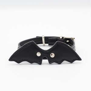 Cat Dog Collar With Bat Wings, Cat Collar With Wings, Pet Leather ...