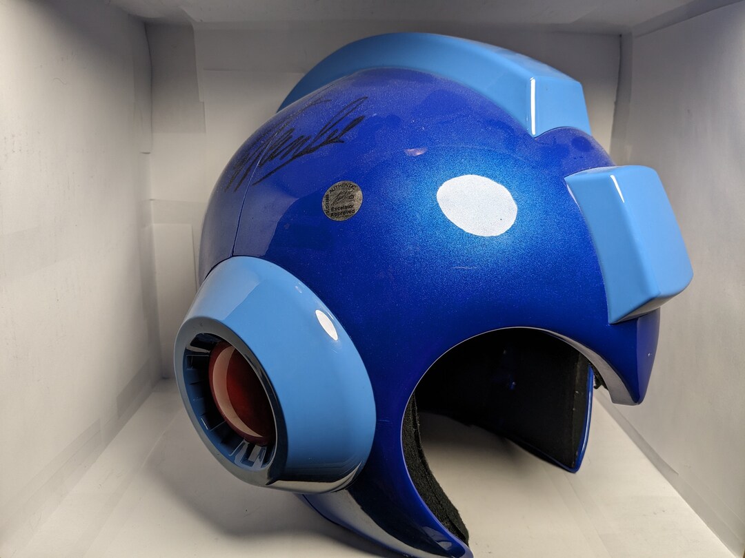 Capcom Megaman Wearable Helmet Autographed by Stan Lee (authenticated ...