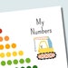 0-10 Number Chart Construction Chart Rainbow Chart Counting Chart Wall ...
