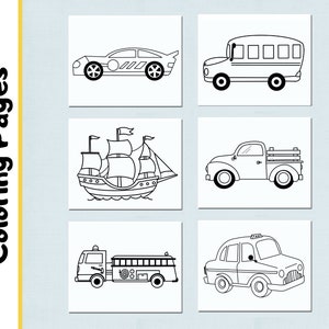 Transportation | Coloring Pages | Kids Coloring Pages | Things That Go ...