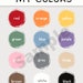 Color Chart Learning Colors Educational Chart Colors Wall Art Learning ...