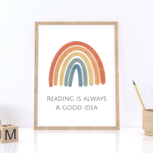 Reading Poster - Etsy