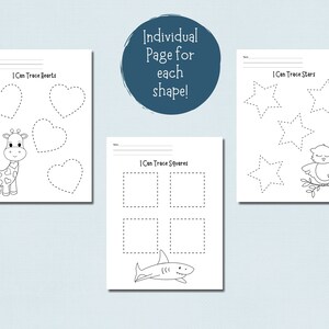 Basic Shape Tracing | Tracing Worksheets | Shapes | Learning Shapes ...
