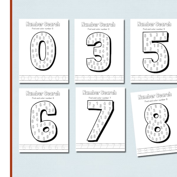 Numbers 0 9 Puzzle - Etsy